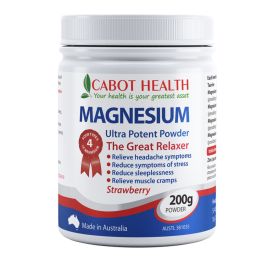 Cabot Health Magnesium Ultra Potent Powder Strawberry - 200g ...