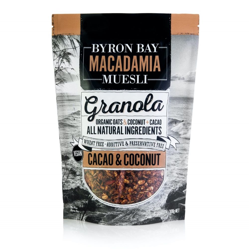 Byron Bay Muesli Cacao & Coconut Granola - 400g | Wholesome Market