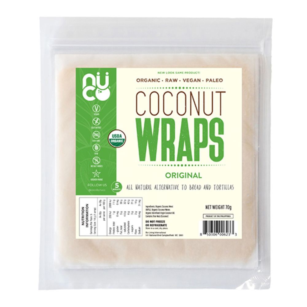 Nuco Raw Coconut Wraps 70g