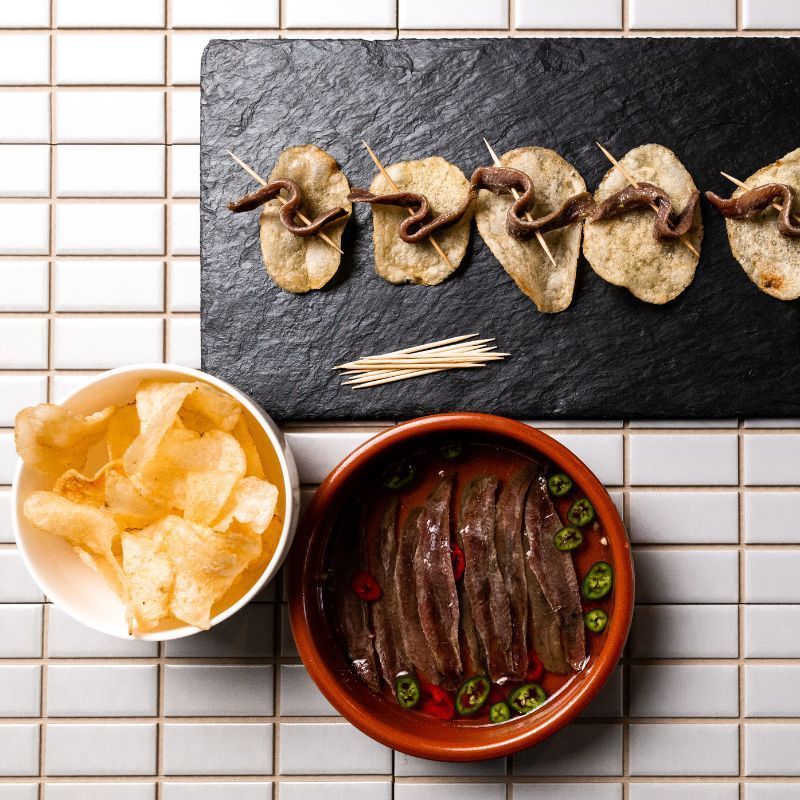 Marinated Anchovies and Crisps Recipe